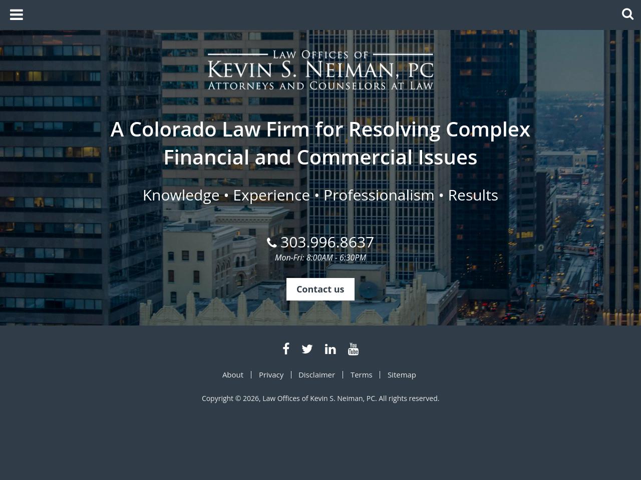 Law Offices of Kevin S. Neiman, PC | Denver CO Law | LawyerLand