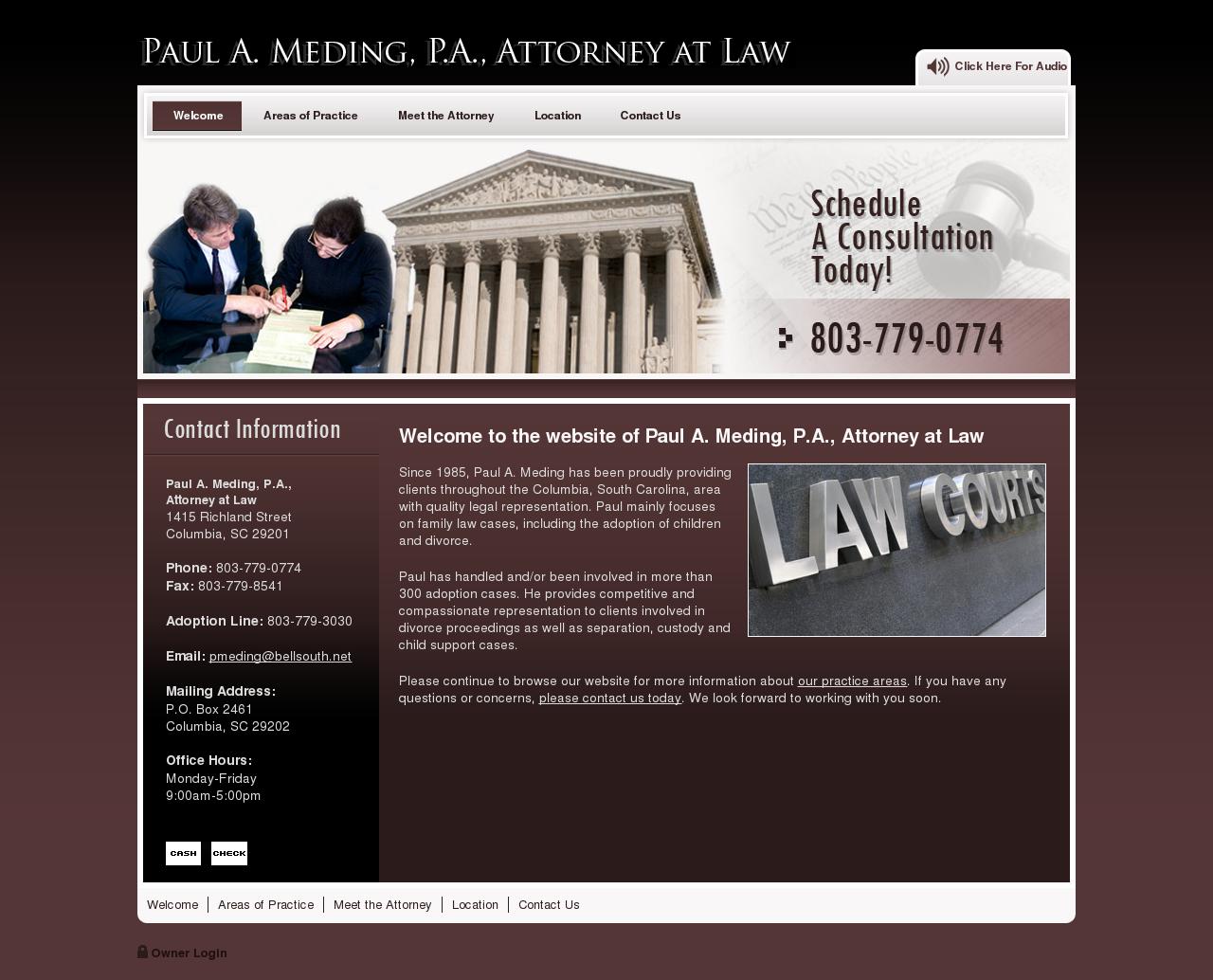 Meding Paul A | Columbia SC Law | LawyerLand