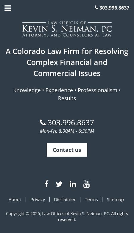 Law Offices of Kevin S. Neiman, PC | Denver CO Law | LawyerLand